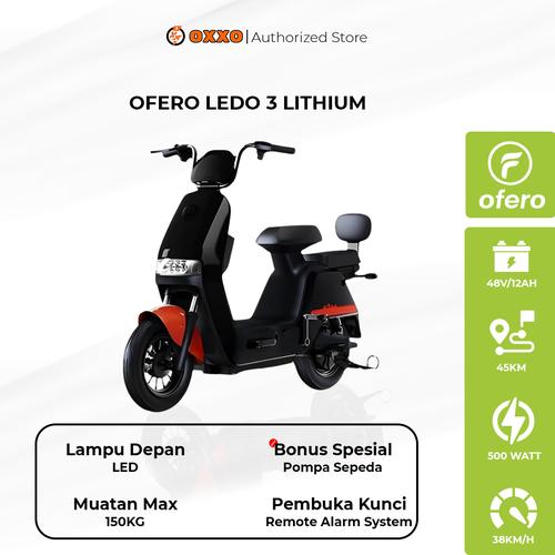 Jual [OFFICIAL] OFERO Sepeda Listrik Ledo 3 Lithium 500WATT 48V12AH - E ...
