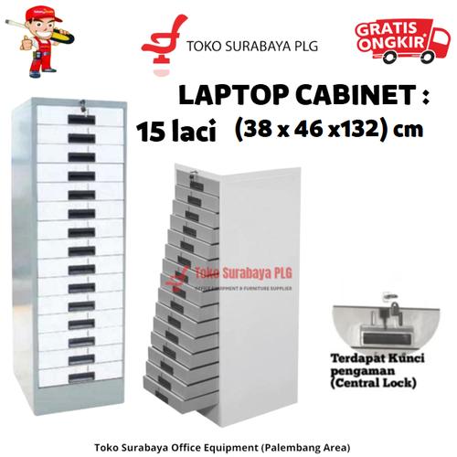 Jual Lemari Laptop 15 Laci Besi Laptop Cabinet Steel Wardrobe Filling Cabinet Laptop - Kota ...
