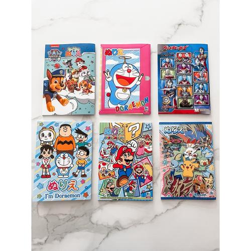 Jual Coloring book Made in Japan Doraemon Ultraman Pokemon Mario Paw ...