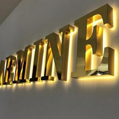 Jual huruf timbul stainless / galvanil / reklame / neon box / akrilik ...