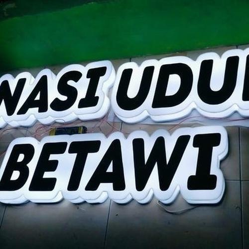 Jual huruf timbul stainless / galvanil / reklame / neon box / akrilik ...