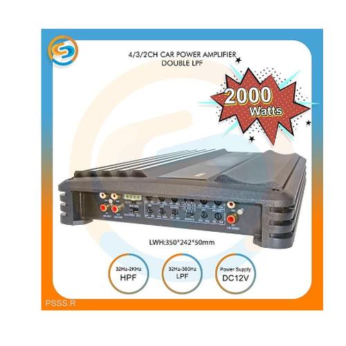 Jual POWER AMPLI 4 CHANNEL DOUBLE LPF 2000WATTS POWER AMPLIFIER 4CH ...