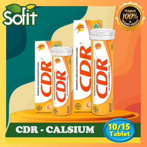 Jual CDR Effervescent Calcium Isi 10 Tab & 15 Tab - CDR Suplemen Kalsium - Vitamin Tulang ...