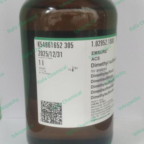 Jual Dimethyl Sulfoxide merck | DMSO | ( CH3)2SO | Merck 1.02952.1000 ...