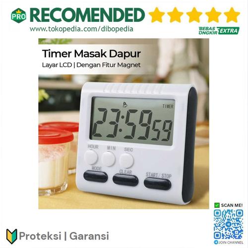 Jual Timer Masak Dapur Magnetic Stand Kitchen Countdown Clock JS-183 ...
