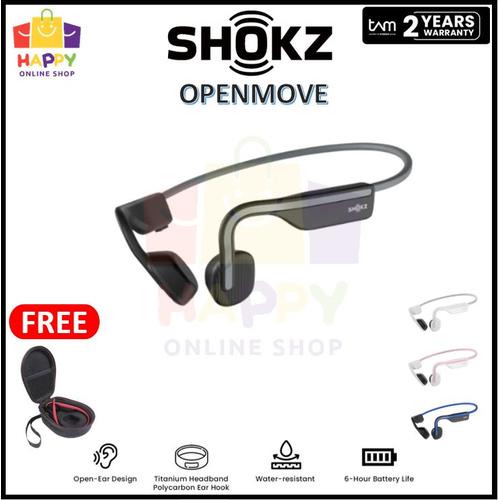 Promo Shokz Openmove Wireless Bone Conduction Headphone Aftershokz Open ...