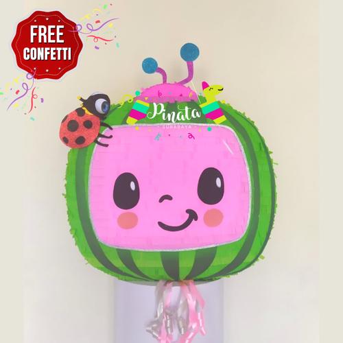 Jual Pinata ulang tahun PREMIUM Cocomelon Coco Melon pukul / tarik ...