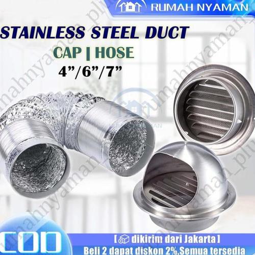 Jual Flexible ducting 4 inchi / pipa cerobong asap 4 inch, AC, Cooker ...