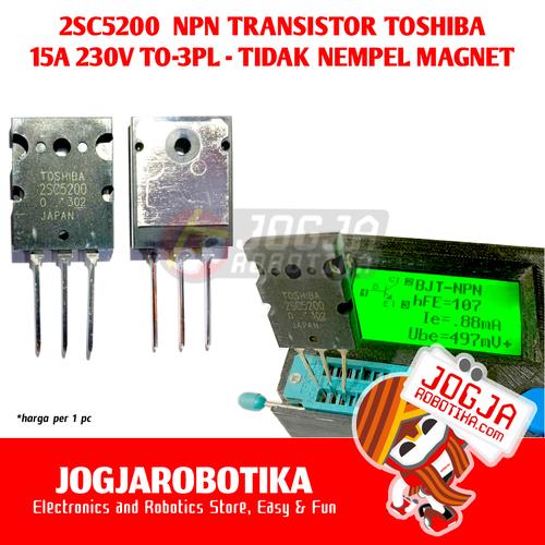Jual Toshiba 2SC5200 SC5200 C5200 5200 TTC5200 15A 230V NPN Transistor - NEMPEL MAGNET - Kab ...