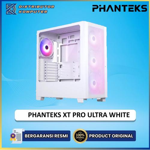 Promo PHANTEKS XT PRO ULTRA WHITE MID TOWER BTF PC CASE CASING GAMING ...