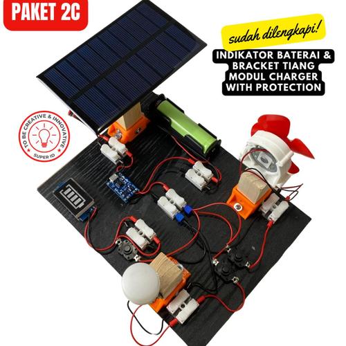 Jual KIT EDUKASI PEMBANGKIT LISTRIK TENAGA MATAHARI SOLAR CELL PANEL ...