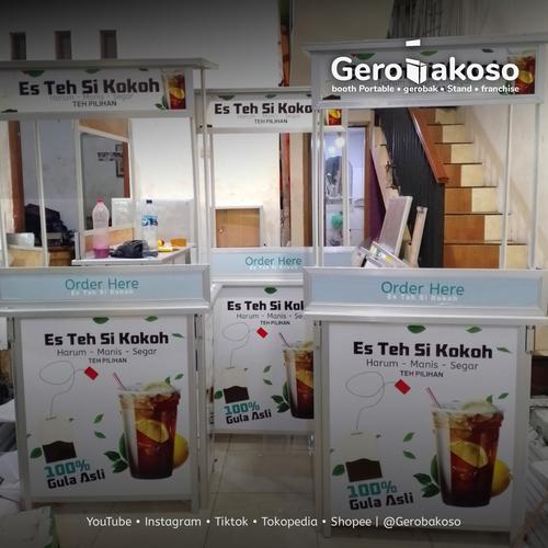 Jual Booth Portable / Gerobak Lipat + Atap - 80x50, Polos - Kab. Bekasi ...