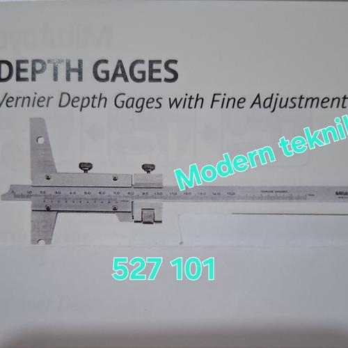 Jual Vernier depth gage with fine adjusment 150mm/0,02mm 527 ...