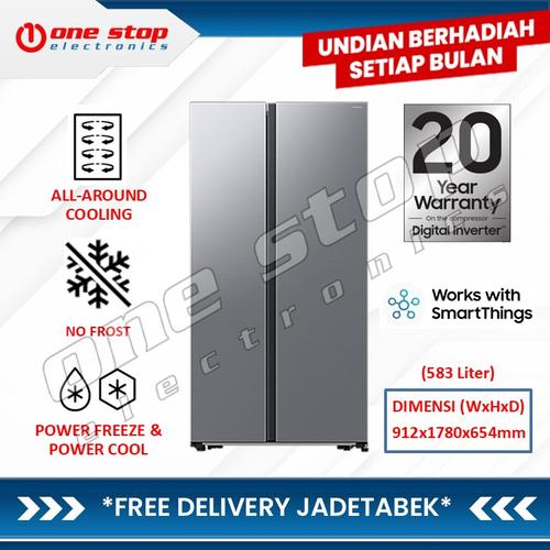 Promo SAMSUNG RS57DG4000M9SE / RS57 Kulkas Side by Side 583L Cicil 0% ...