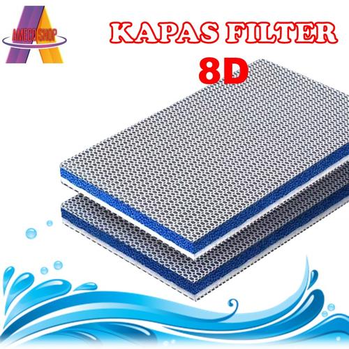 Jual KAPAS FILTER 8D Honeycomb Sarang Lebah Filter Kolam Aquarium Kapas ...