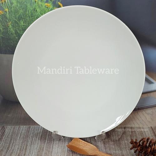 Jual PIRING CEPER / MODEL BULAN / POLOS UKURAN 10,5 INCH - White ...