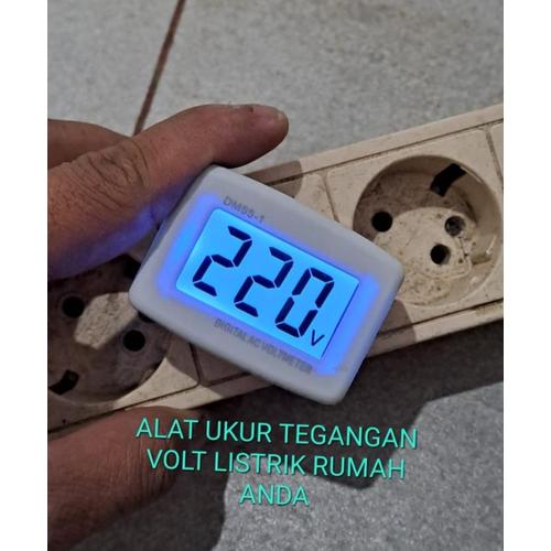 Jual ORIGINAL VOLTMETER ALAT UKUR TEGANGAN VOLT LISTRIK RUMAH TES PEN ...