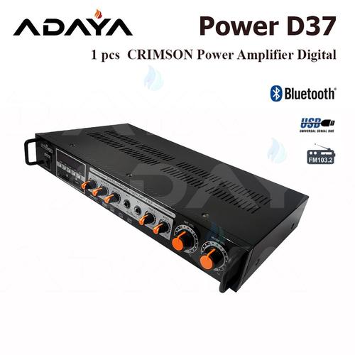 Jual Power Amplifier Stereo Built in Radio USB dan Bluetooth AC dan DC CRIMSON - D37 - Jakarta ...