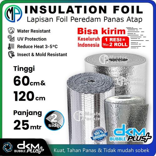 Jual Bubble Alumunium Foil Peredam Panas Atap 120cm x 25m / Insulation ...