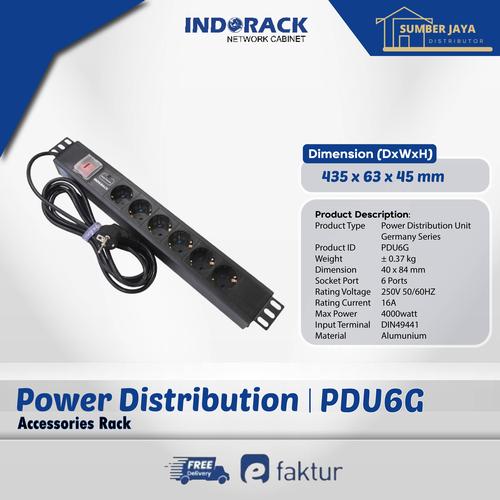 Jual INDORACK || Power Distribution Unit PDU6G PDU 6 Outlet TOP Quality ...