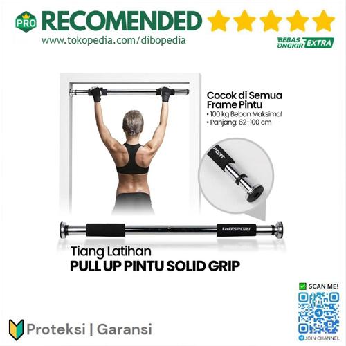 Jual Tiang Latihan Pull Up Pintu 62-100cm - Hitam - Hitam - Jakarta Barat - DIBOPEDIA | Tokopedia