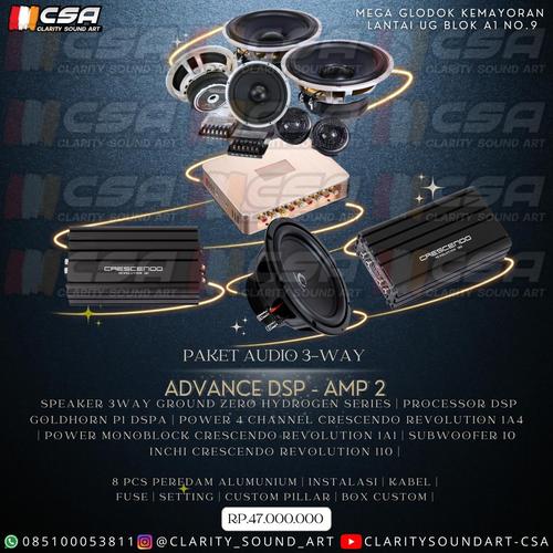 Jual Paket Audio 3way System Advanca DSP AMP 2 - Jakarta Pusat ...