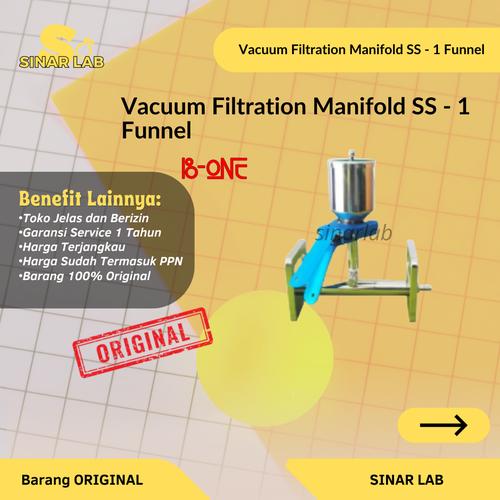 Jual Vacuum Filtration Manifold SS - 1 Funnel B-One - Kab. Sidoarjo ...