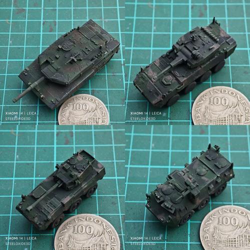 Jual Miniatur kendaraan militer TNI skala 1/144 set 1 warna - Badak FSV ...