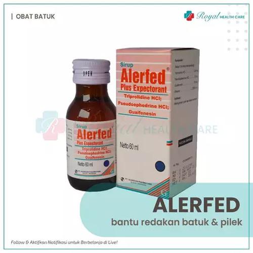 Promo ALERFED PLUS EXPECTORANT SIRUP 60ML, Mengatasi Batuk Berdahak dan ...