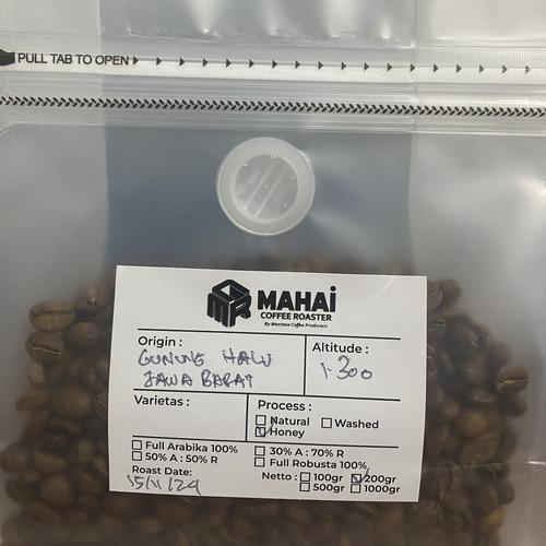 Jual Filter arabika Gunung halu Jawa barat Honey klasik 200 gram - Kota ...
