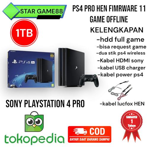 Jual PLAYSTATION / PS4 PRO 1 TERA (FULL GAME ) - HEN 11.00, 72 - Kota ...