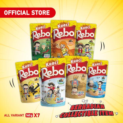 Promo Rebo Kuaci x One Piece Bundling 7 PCS - Rasa Original, Milk ...