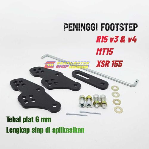 Jual raiser footstep r15 v3 v4 MT15 XSR155 Vixion riser pustep r15v3 ...
