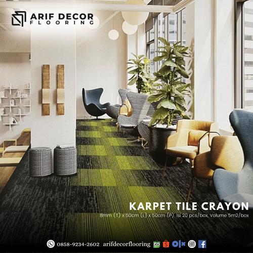 Jual Karpet Tile CRAYON Tebal 8mm Karpet Studio / Karpet Hotel / Karpet ...