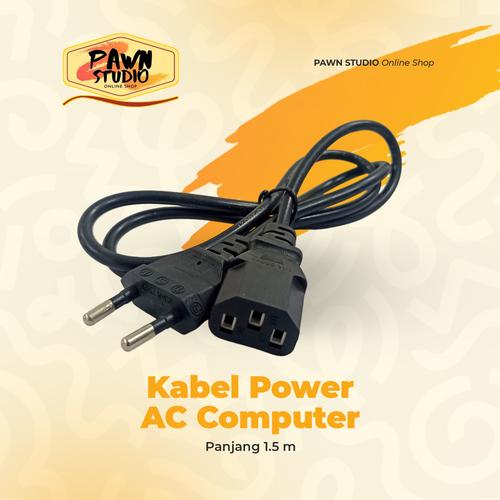 Jual Kabel Ac Computer Komputer / Kabel Power Ac Komputer Hitam 1.5 ...