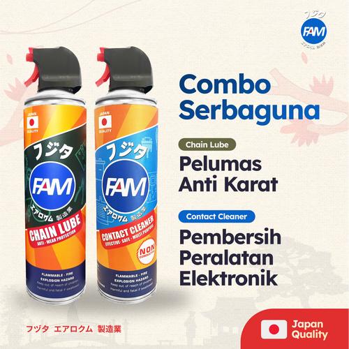 Jual Bundle 2 Pcs FAM Chain Lube CL401 & FAM Contact Cleaner CC301 ...