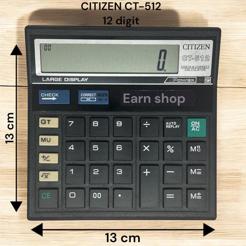 Jual Kalkulator Citizen CT 512 (12 Digit ) - Check Correct - CITIZEN CT-512 - Jakarta Barat ...