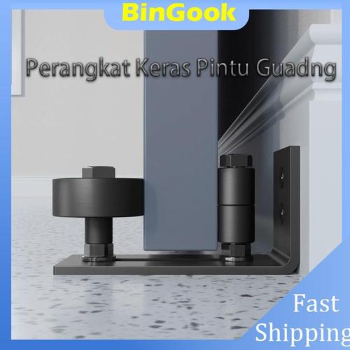 Jual Door Adjustable Sliding Floor Guide Support Roller For Barn Door ...