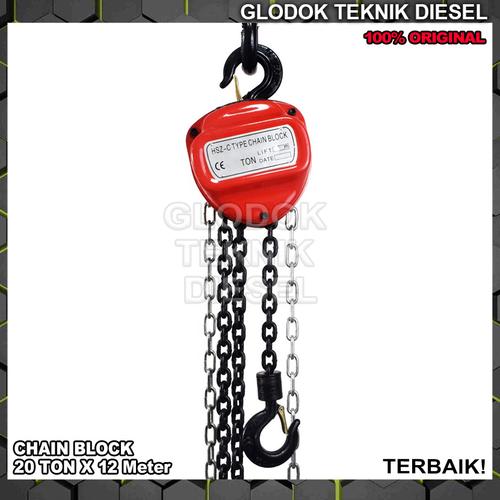 Jual Chain Block Takel Katrol Lifting Barang 20 Ton x 12 Meter ...