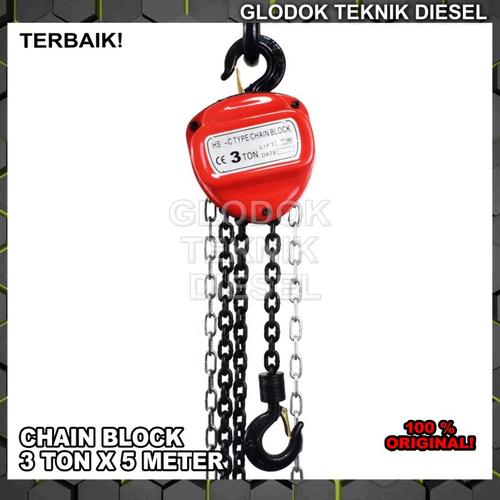Jual Chain Block Takel Katrol Lifting Barang 3 Ton x 12 | 6 | 5 | 3 ...