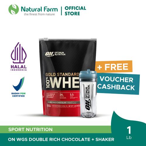 Promo Optimum Nutrition Whey Gold 1Lb Pouch Free shaker - Vanilla Cream ...