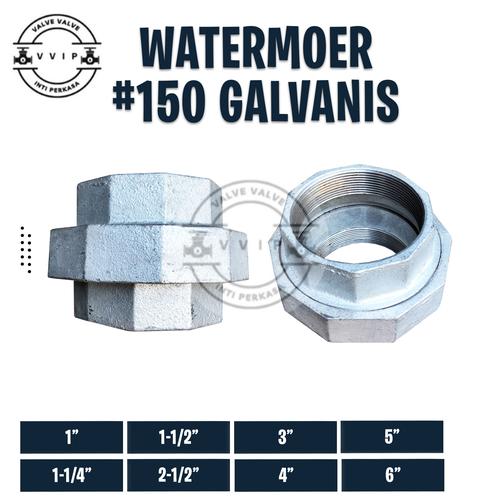 Jual WATERMOER / UNION #150 GALVANIS GSP GALV DRAT BSPT NPT SCREW - 1 ...