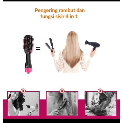 Jual One step brush hairdryer and styler (sisir pengering, pelurus ...