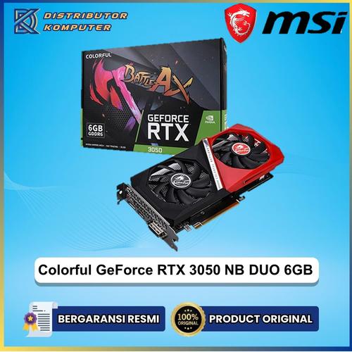 Promo VGA Card Colorful GeForce RTX 3050 NB DUO 6GB-V - 6GB GDDR6 Cicil ...