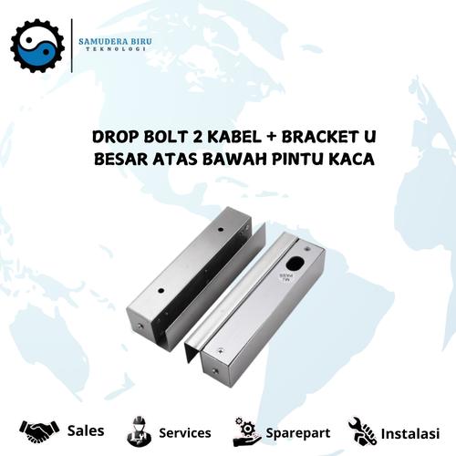 Jual DROP BOLT 2 KABEL + BRACKET U BESAR ATAS BAWAH PINTU KACA - Kota ...