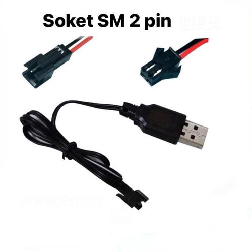 Jual USB Charger 7,4v Soket SM Socket 2/3/4 pin SM for RC dan Gel ...
