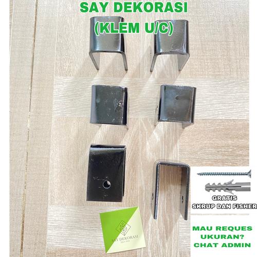 Jual SAY DEKORASI KLEM BESI U/C T6xP3cm TEBAL 3mm - T6xP3(TEBAL 3mm ...