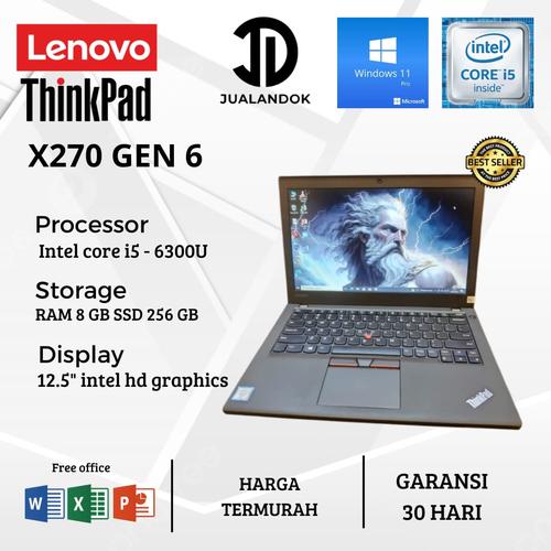 Promo Laptop Lenovo Thinkpad X270 Core i5 Gen6 - RAM 8GB - SSD 256GB - 12inc - Jakarta Pusat ...