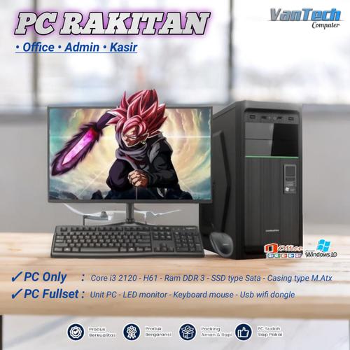 Jual Komputer PC Rakitan Intel Core i3 2120 - PC Kantor / Office Siap Pakai - PC Fullset, 8/128 ...