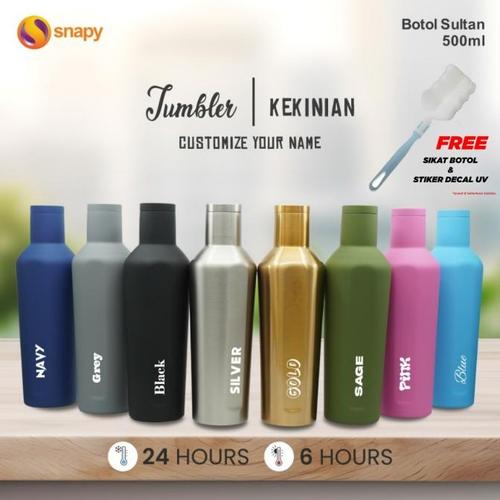 Jual TUMBLER TERMOS SULTAN STAINLESS CANTEEN CUSTOM HJP 500 - SILVER ...